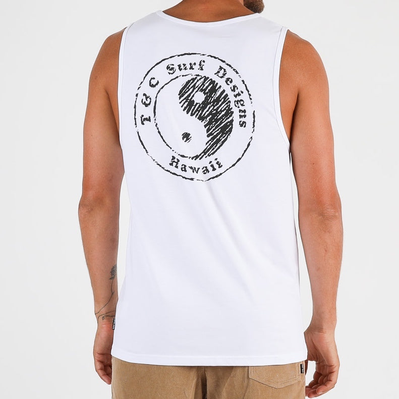 Monochrome Singlet - White – T&C Surf Australia